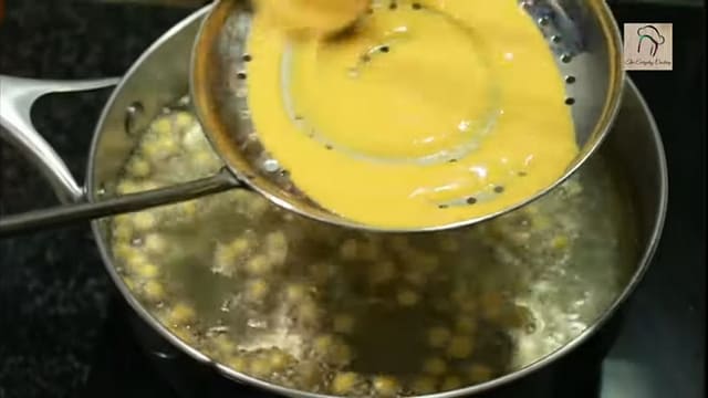 Spicy boondi / Kara boondi - The Everyday Cooking